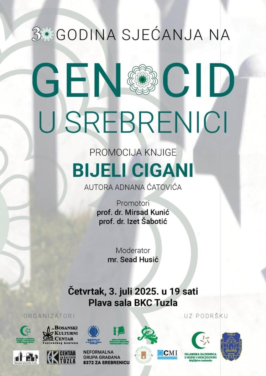 Promocija romana "Bijeli Cigani" večeras u Tuzli